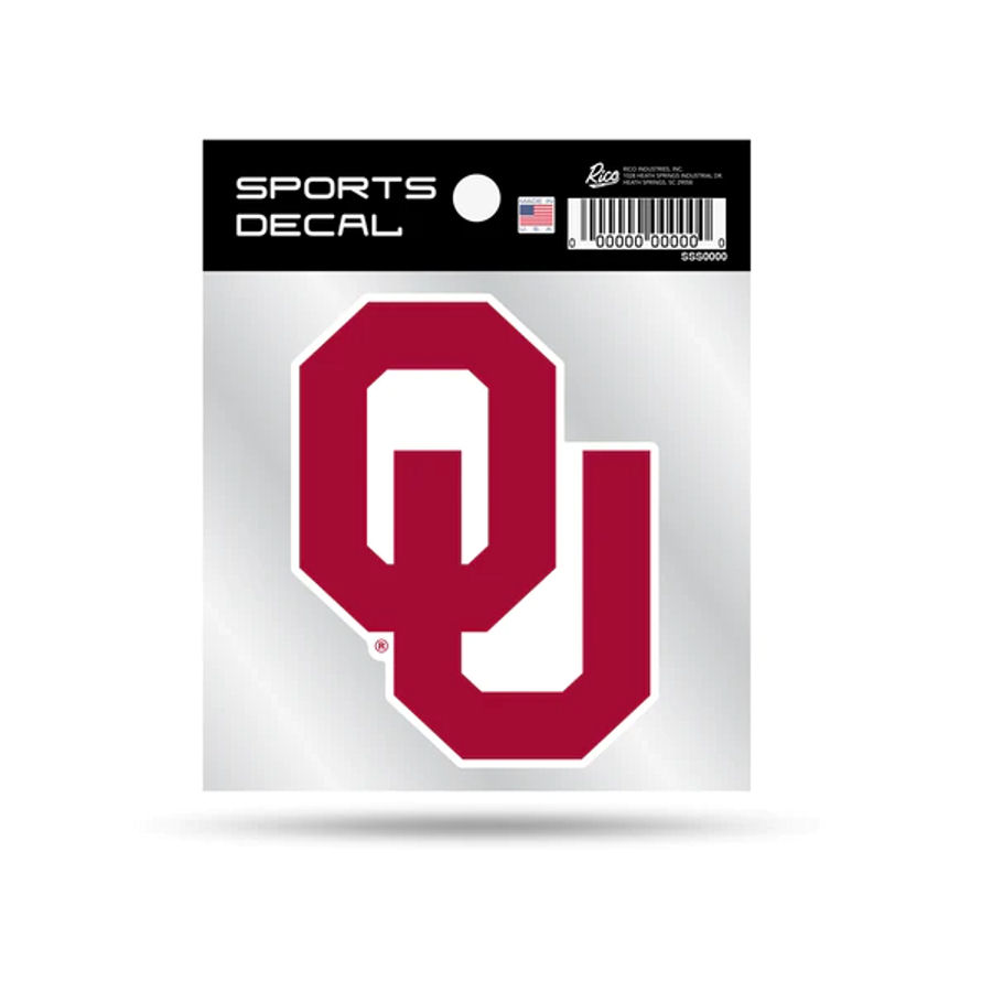 University Of Oklahoma Sooners Logo - 4x4 Vinyl Sticker at Sticker Shoppe
