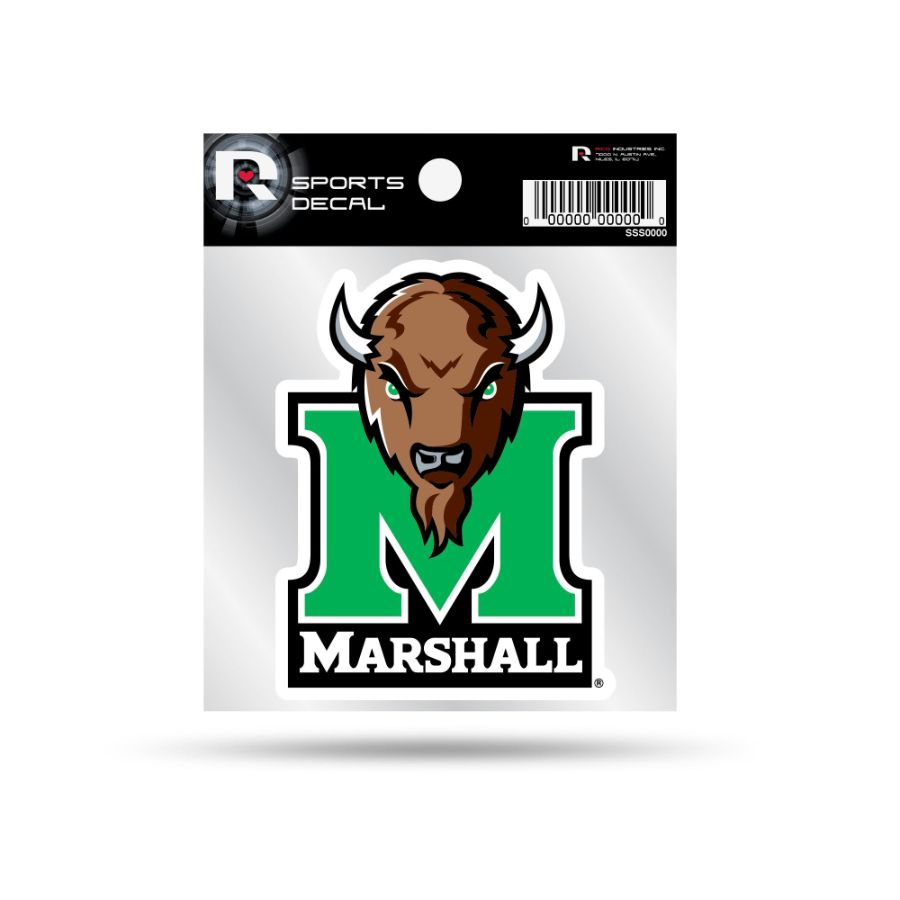 Marshall University Thundering Herd - 4x4 Vinyl Sticker at Sticker Shoppe