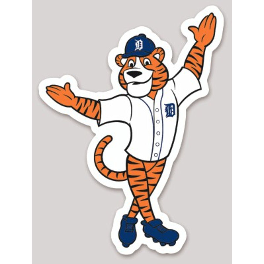 Detroit Tigers Mascot Paws - Vinyl Sticker at Sticker Shoppe