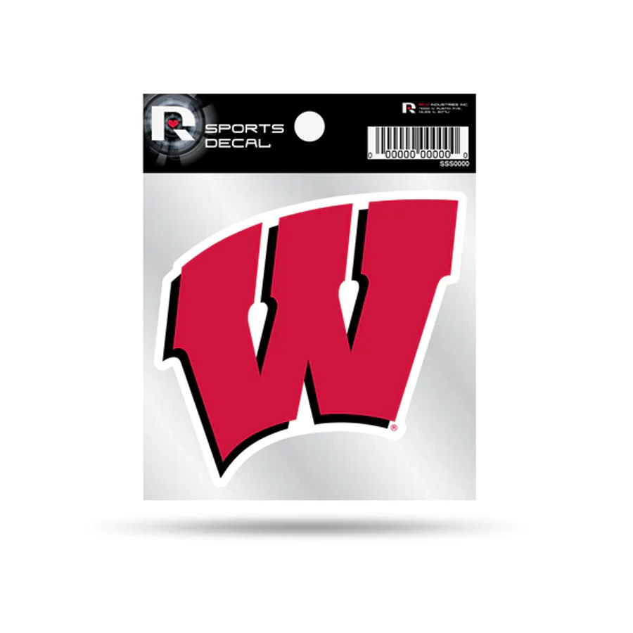 University Of Wisconsin Badgers - 4x4 Vinyl Sticker at Sticker Shoppe