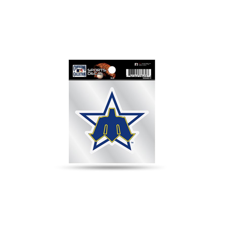 Seattle Mariners Retro - 4x4 Vinyl Sticker at Sticker Shoppe