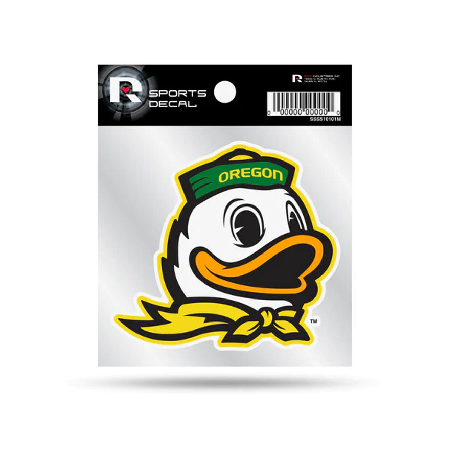 University Of Oregon Ducks Mascot - 4x4 Vinyl Sticker at Sticker Shoppe