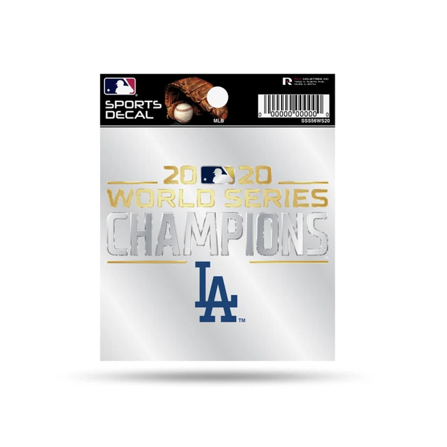 Los Angeles Dodgers 2020 World Series Champions - 4x4 Vinyl Sticker at ...