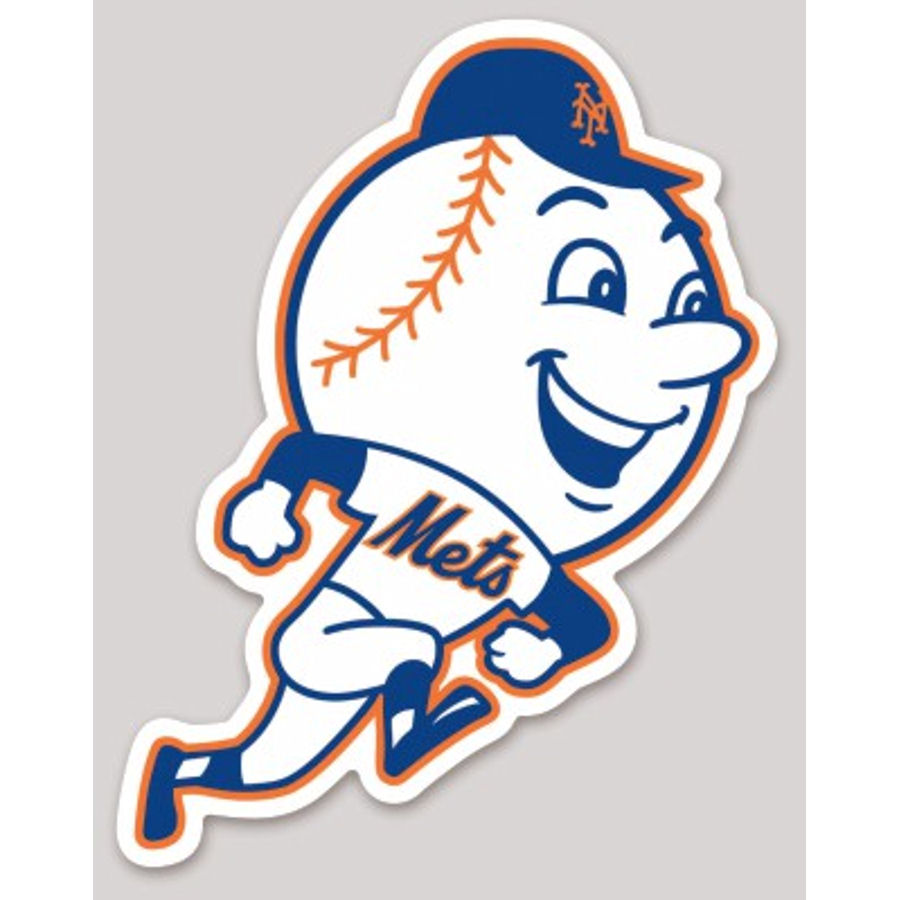 New York Mets Mascot - 4x4 Vinyl Sticker at Sticker Shoppe
