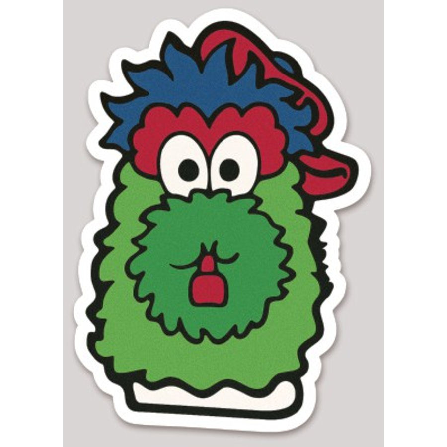 Philadelphia Phillies Mascot - 4x4 Vinyl Sticker at Sticker Shoppe