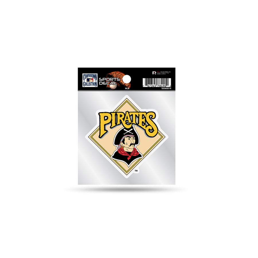 Pittsburgh Pirates Retro - 4x4 Vinyl Sticker at Sticker Shoppe