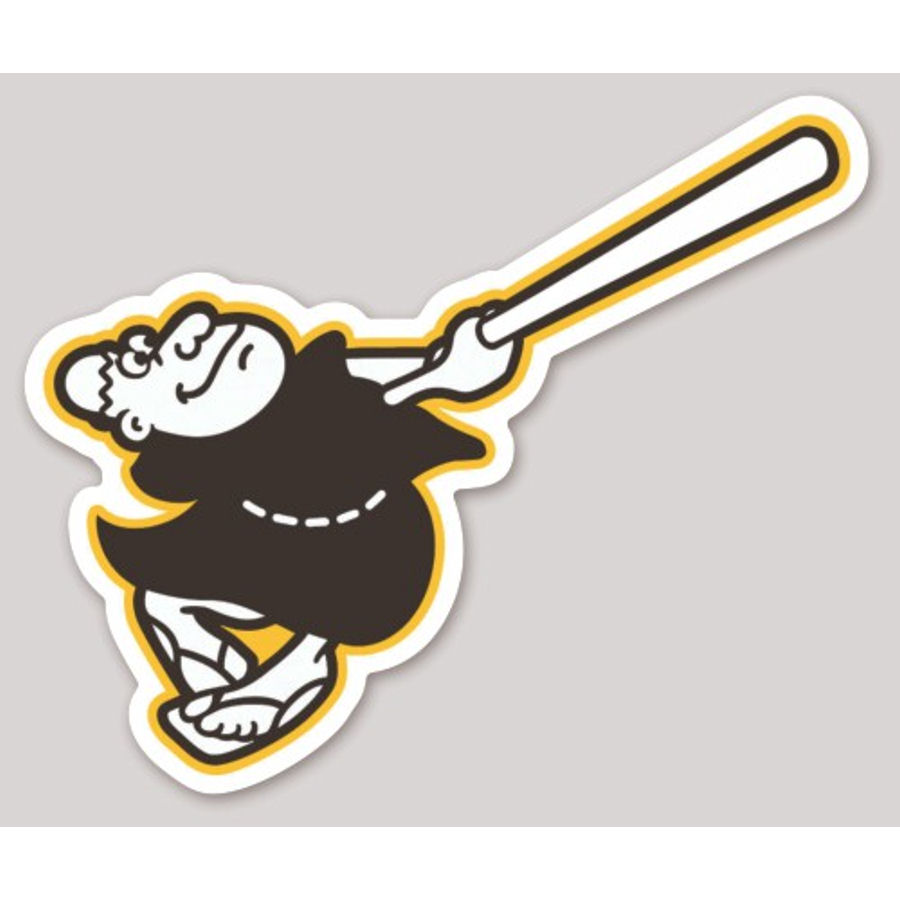 San Diego Padres Mascot Swinging Friar - Vinyl Sticker at Sticker Shoppe