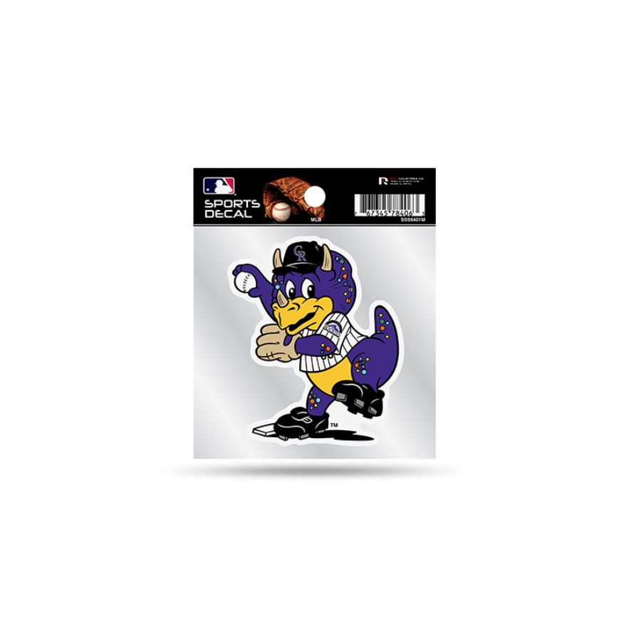 Colorado Rockies Mascot - 4x4 Vinyl Sticker at Sticker Shoppe