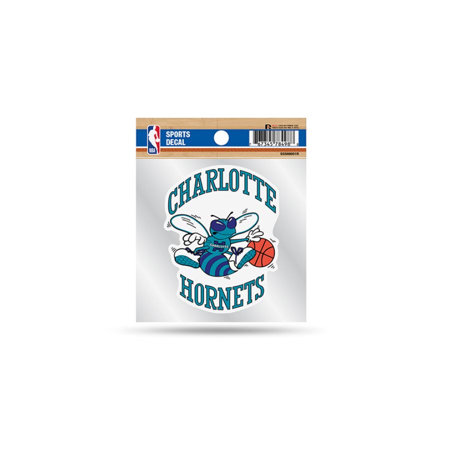 Charlotte Hornets Retro Vintage Logo - 4x4 Vinyl Sticker at Sticker Shoppe