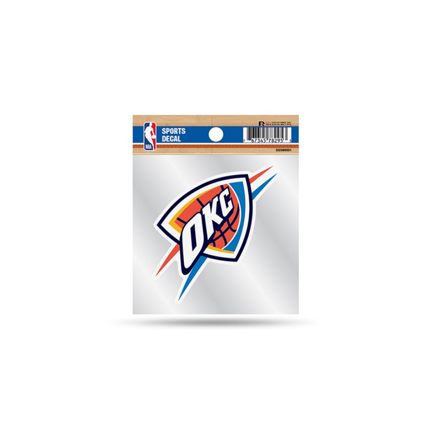 Oklahoma City Thunder - 4x4 Vinyl Sticker at Sticker Shoppe