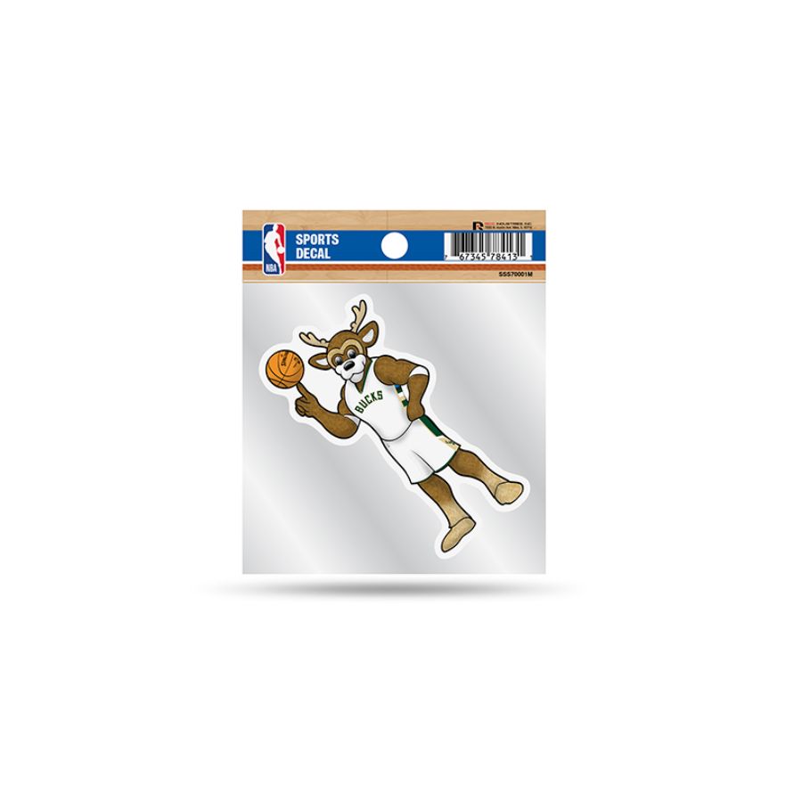 Milwaukee Bucks Mascot - 4x4 Vinyl Sticker at Sticker Shoppe