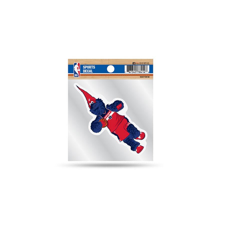 Washington Wizards Mascot - 4x4 Vinyl Sticker at Sticker Shoppe