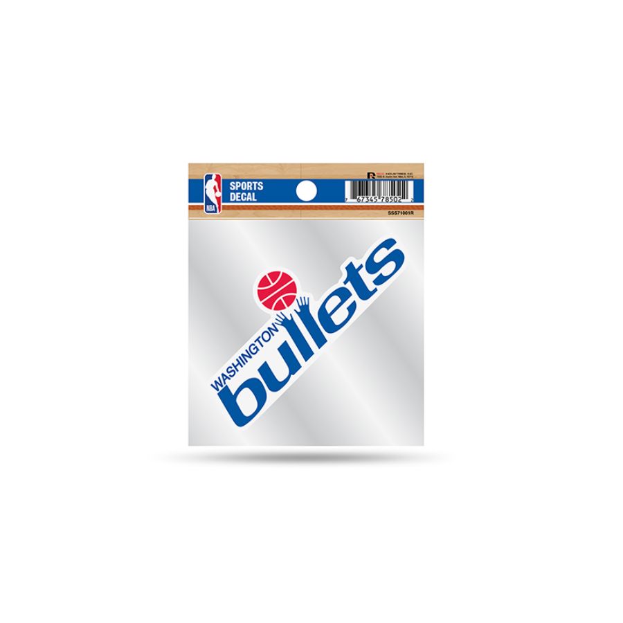 Washington Wizards Bullets Retro Vintage Logo - 4x4 Vinyl Sticker at ...