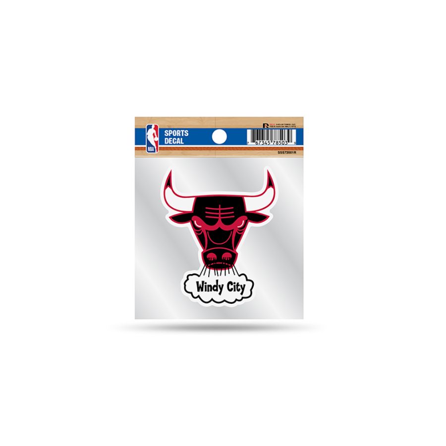 Chicago Bulls Retro Vintage Logo - 4x4 Vinyl Sticker at Sticker Shoppe