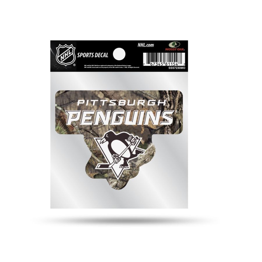 Pittsburgh Penguins Camo Mossy Oak - 4x4 Vinyl Sticker at Sticker Shoppe