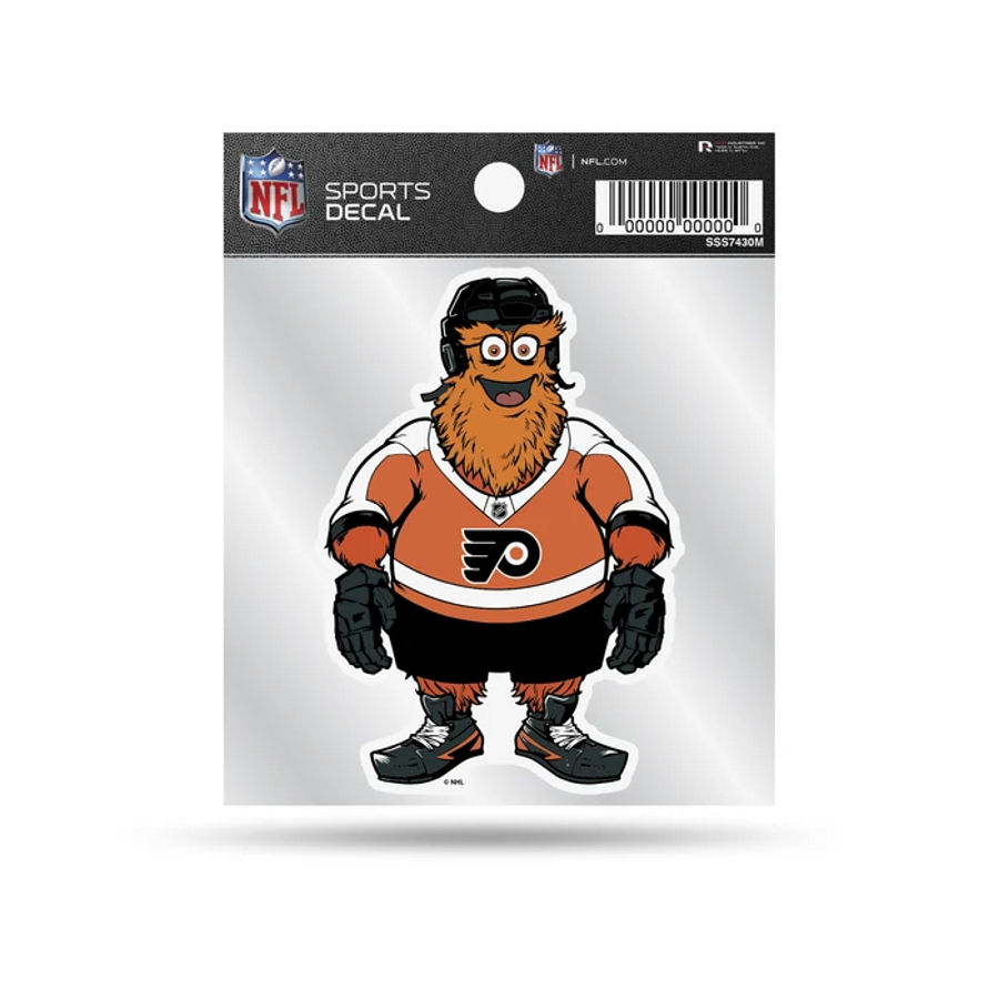 Philadelphia Flyers Gritty Mascot - 4x4 Vinyl Sticker at Sticker Shoppe