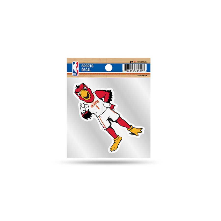 Atlanta Hawks Mascot - 4x4 Vinyl Sticker at Sticker Shoppe