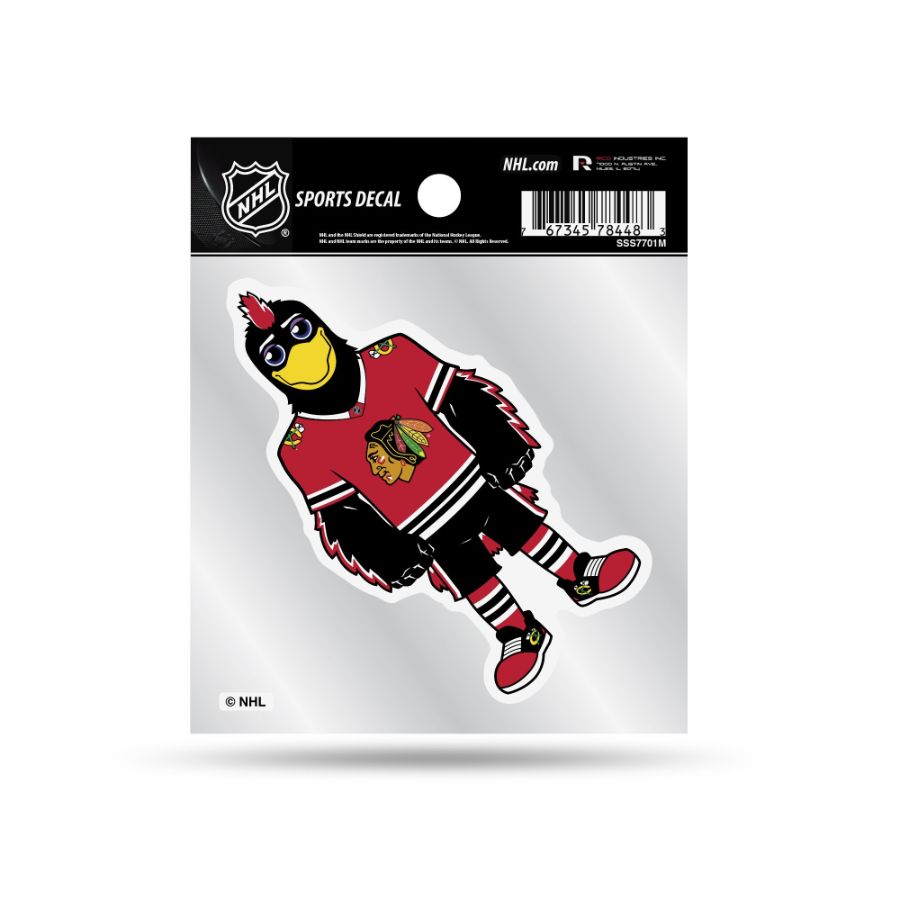 Chicago Blackhawks Mascot - 4x4 Vinyl Sticker at Sticker Shoppe