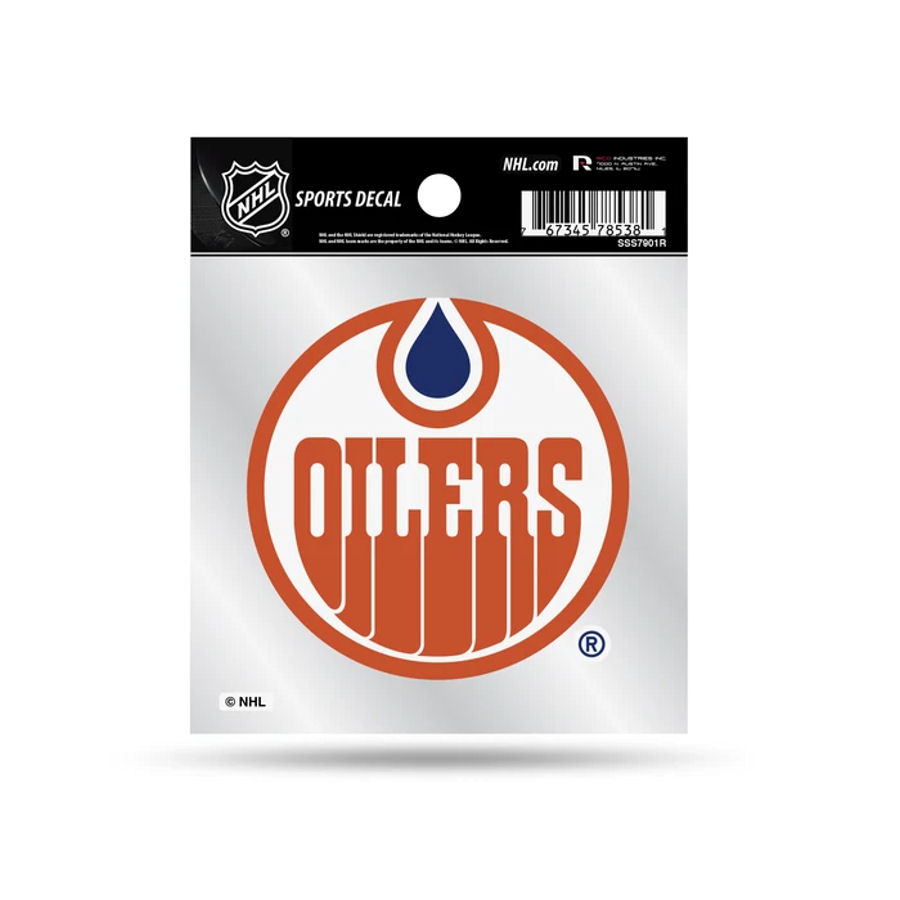 Edmonton Oilers Retro - 4x4 Vinyl Sticker at Sticker Shoppe