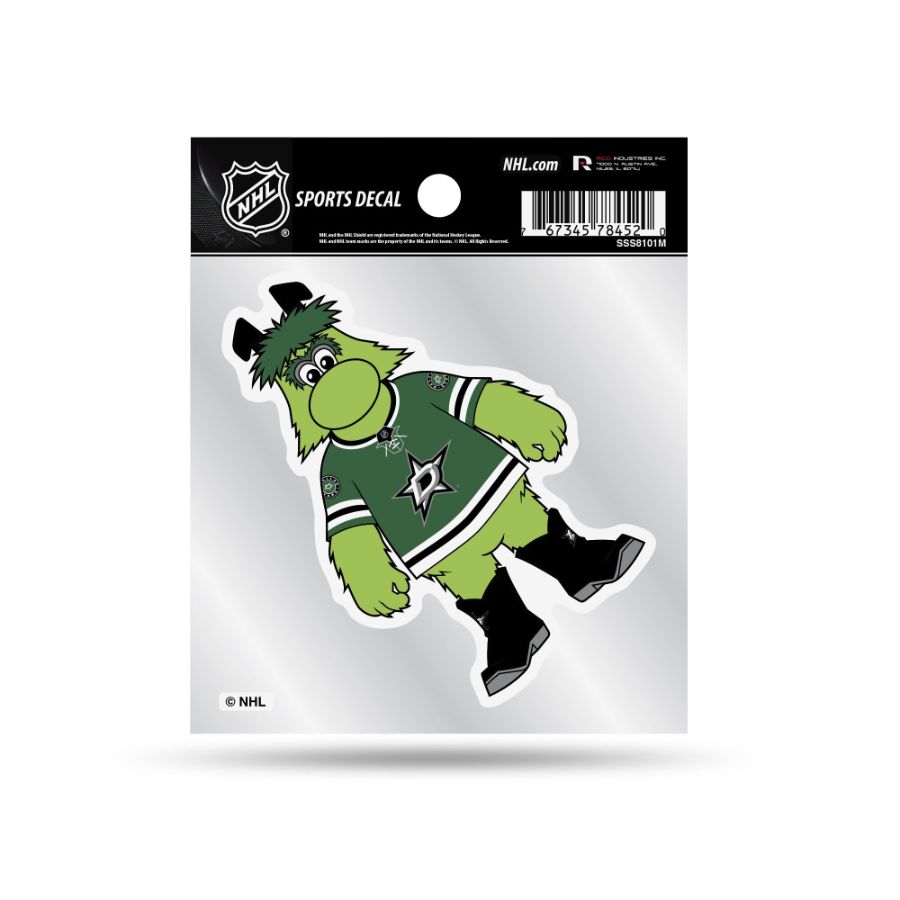 Dallas Stars Mascot - 4x4 Vinyl Sticker at Sticker Shoppe