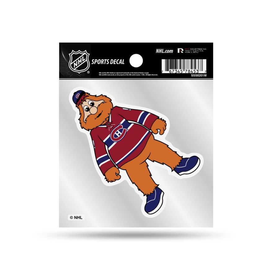 Montreal Canadiens Mascot - 4x4 Vinyl Sticker at Sticker Shoppe