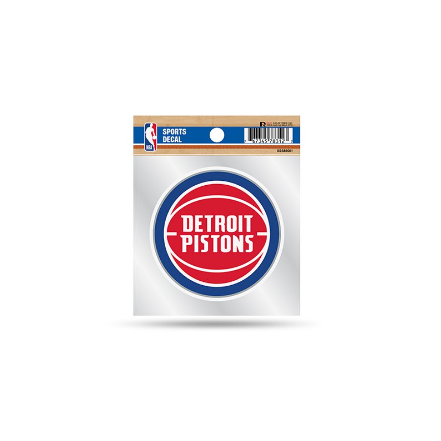 Detroit Pistons - 4x4 Vinyl Sticker at Sticker Shoppe