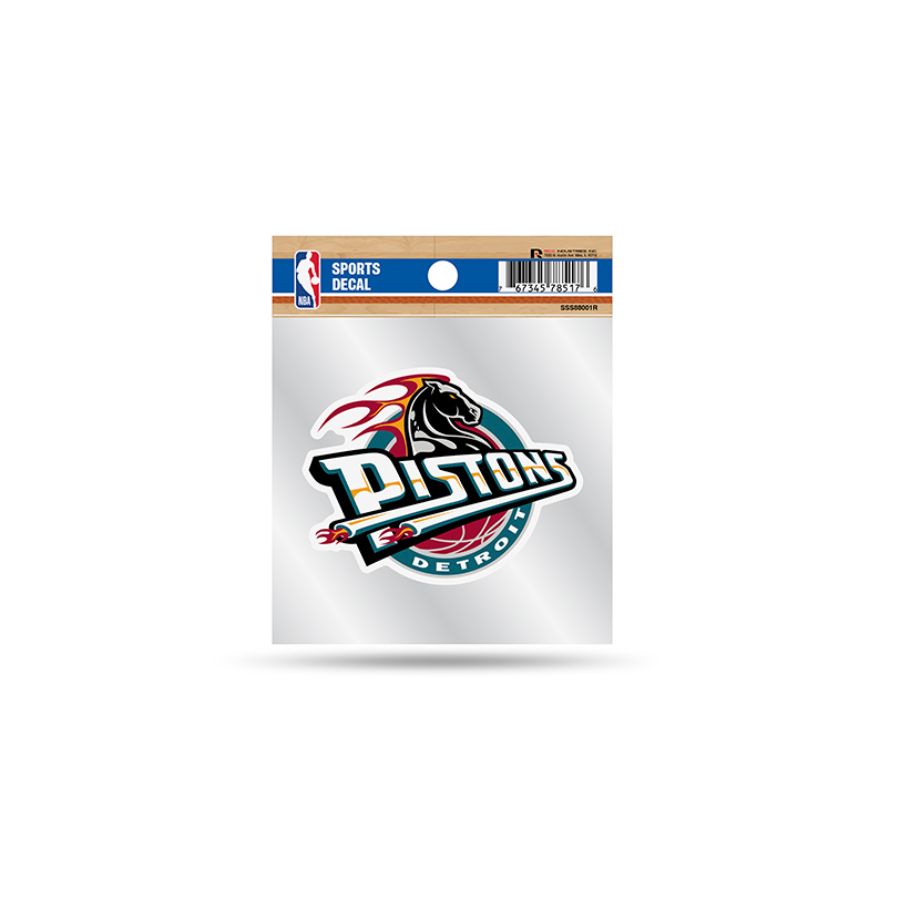 Detroit Pistons Retro Vintage Logo - 4x4 Vinyl Sticker at Sticker Shoppe