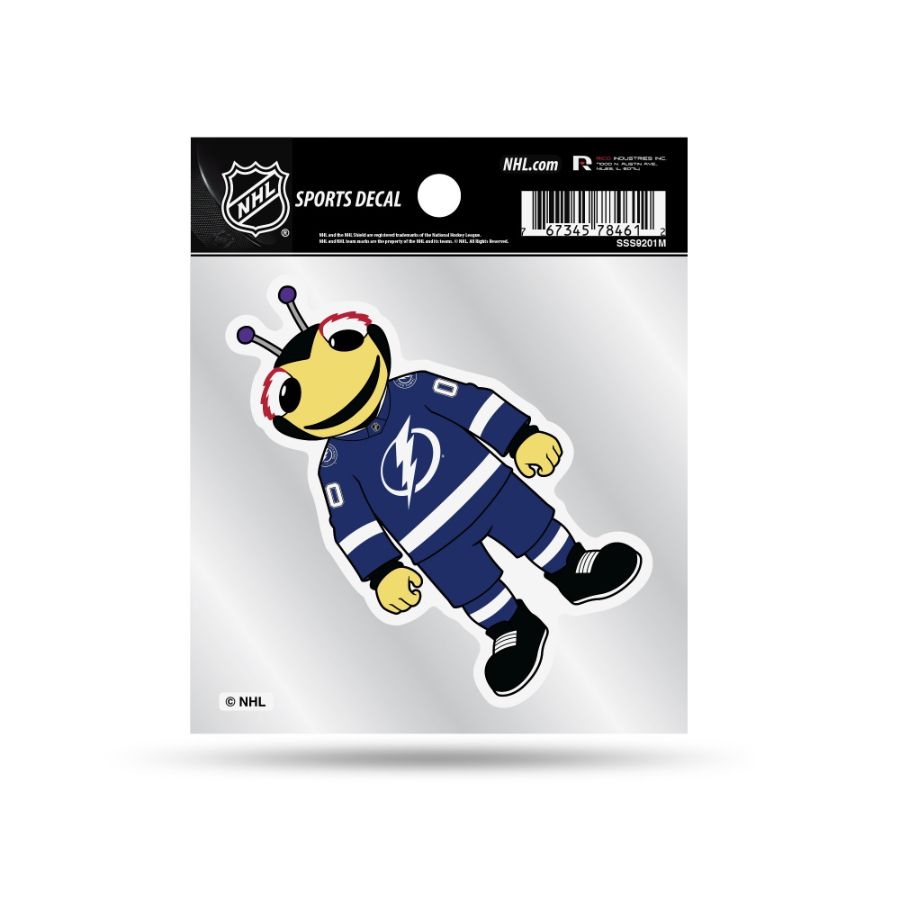 Tampa Bay Lightning Mascot - 4x4 Vinyl Sticker at Sticker Shoppe