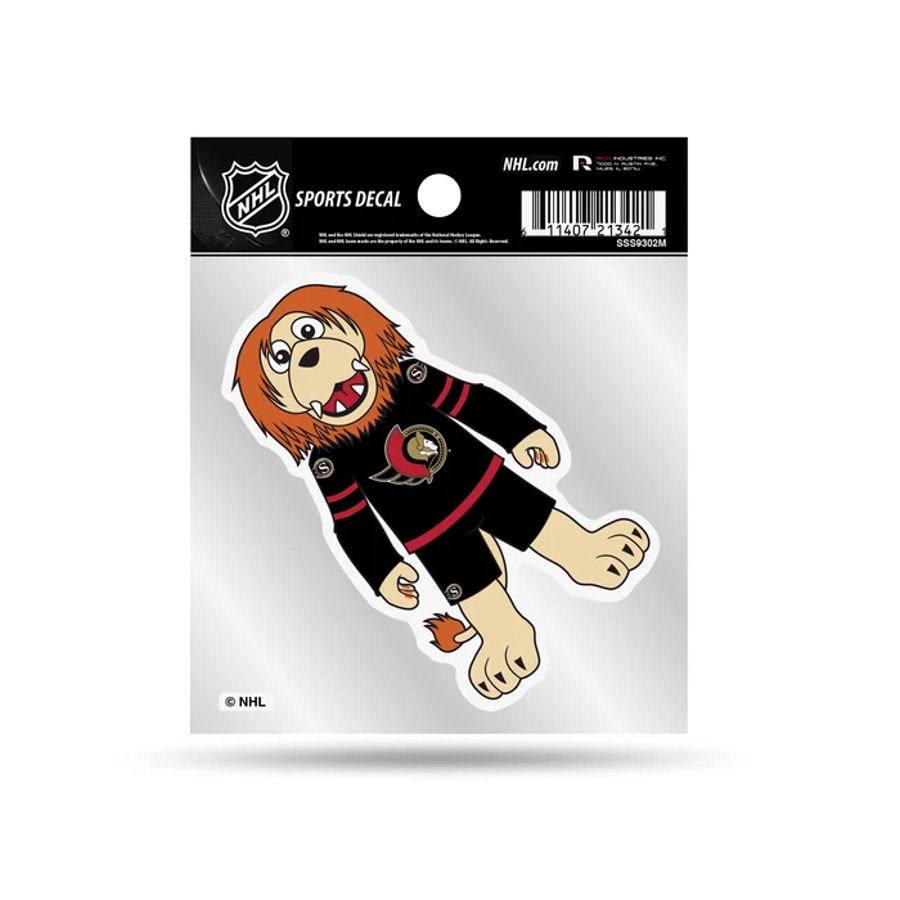 Ottawa Senators Mascot - 4x4 Vinyl Sticker at Sticker Shoppe