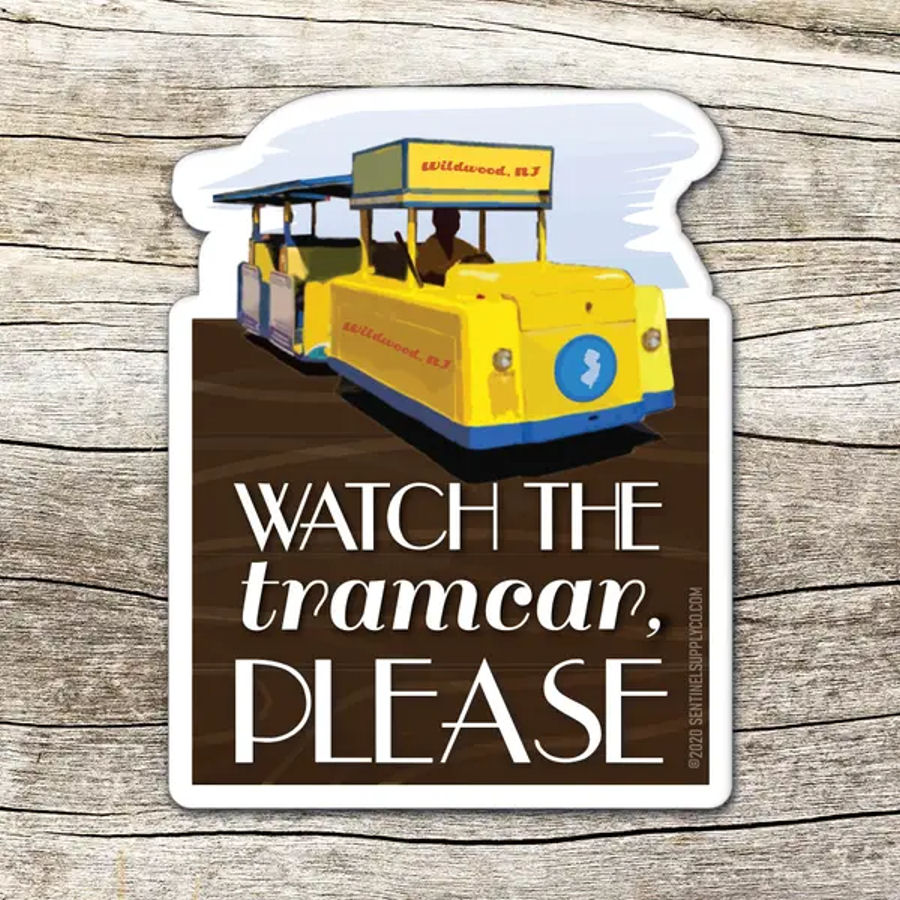 Watch the Tramcar Wildwood NJ Boardwalk - Vinyl Sticker at Sticker Shoppe
