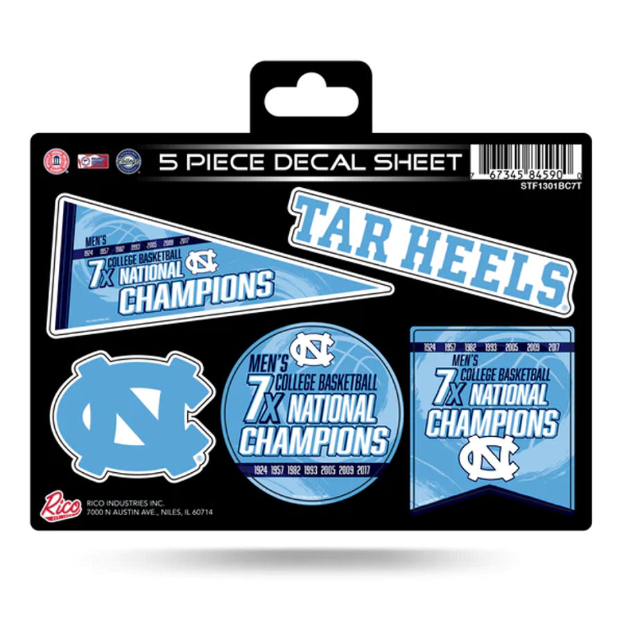 University Of North Carolina Tar Heels 7 Time College Basketball ...