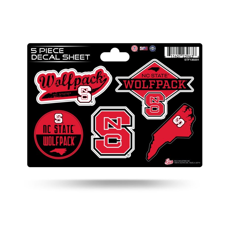 North Carolina State University Wolfpack - 5 Piece Sticker Sheet at ...