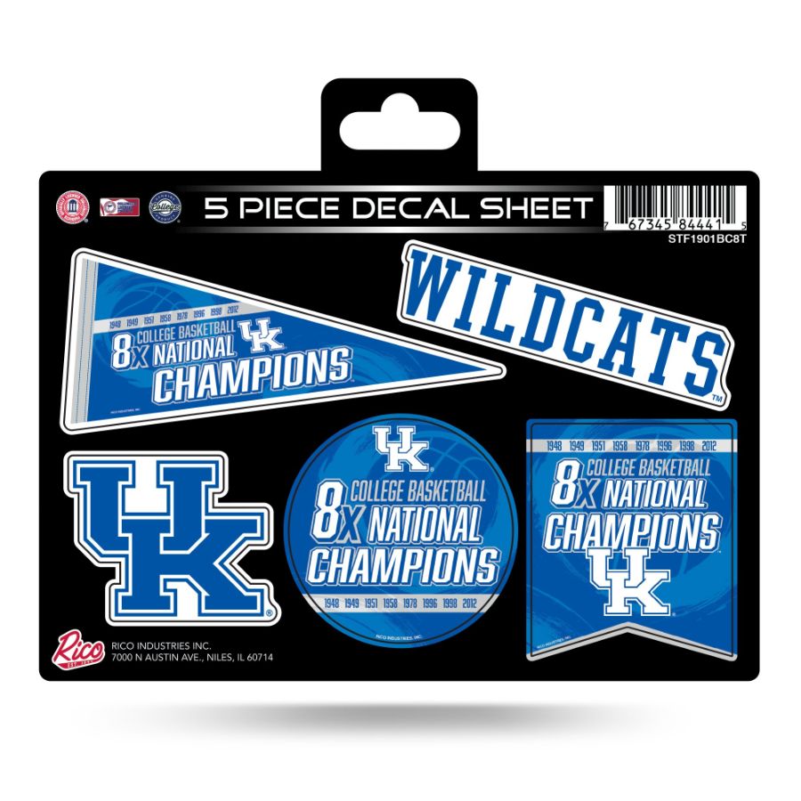 University Of Kentucky Wildcats 8 Time College Basketball Champions - 5 ...