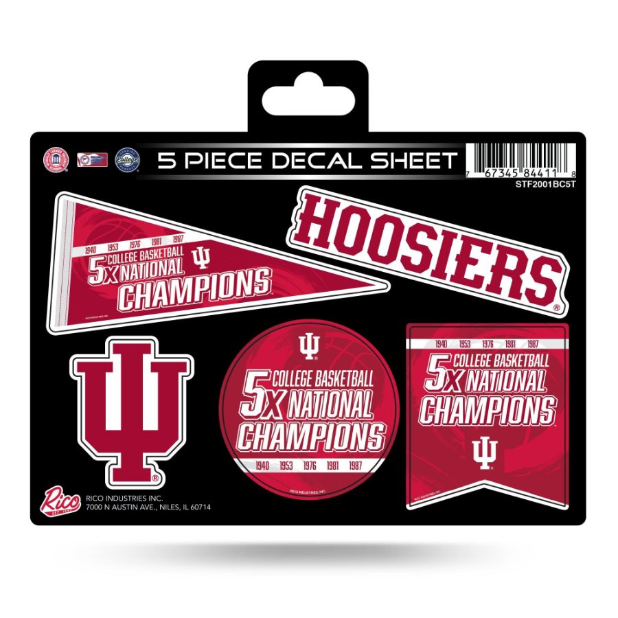 Indiana University Hoosiers 5 Time National Basketball Champions - 5 ...