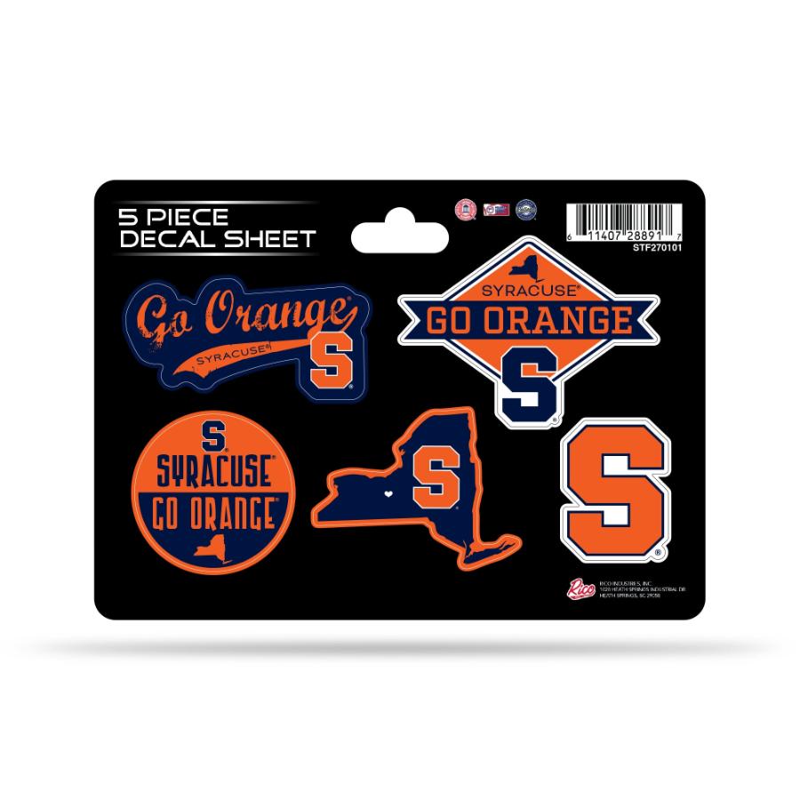 Syracuse University Orange - 5 Piece Sticker Sheet at Sticker Shoppe