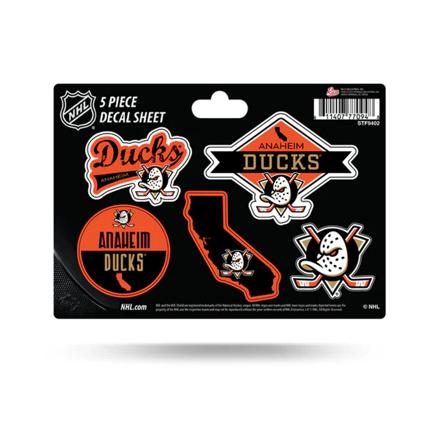 Anaheim Ducks 2024 Logo - 5 Piece Sticker Sheet at Sticker Shoppe