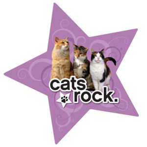 Cats Rock - Star Magnet at Sticker Shoppe