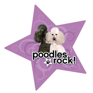 Poodles Rock - Star Magnet at Sticker Shoppe