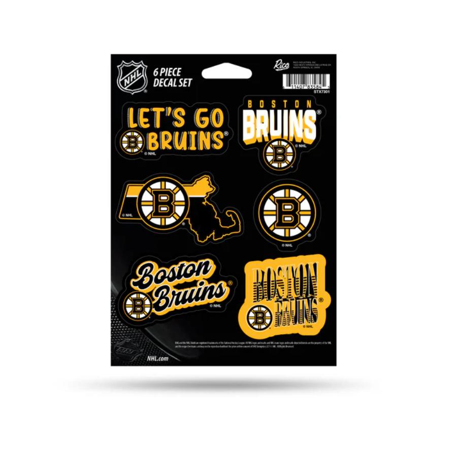 Boston Bruins - Sheet Of 6 Vinyl Stickers at Sticker Shoppe