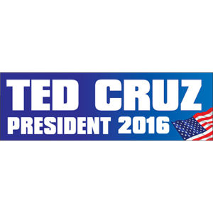 Ted Cruz President 2016 - Bumper Sticker at Sticker Shoppe