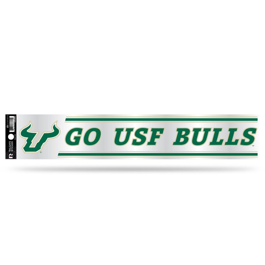 University Of South Florida Bulls - 3x17 Clear Vinyl Sticker at Sticker ...