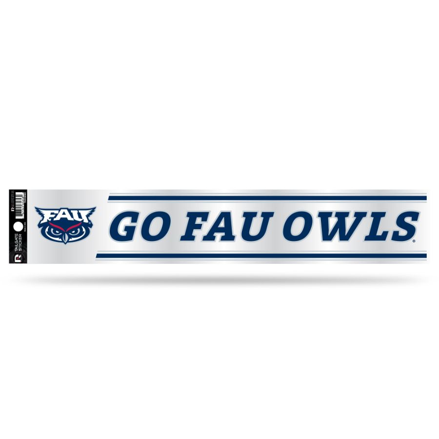 Florida Atlantic University Owls - 3x17 Clear Vinyl Sticker at Sticker ...