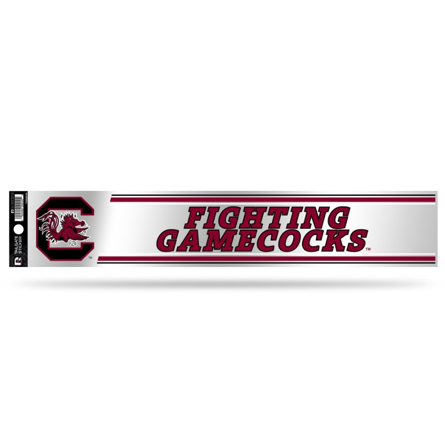 University Of South Carolina Gamecocks - 3x17 Clear Vinyl Sticker at ...