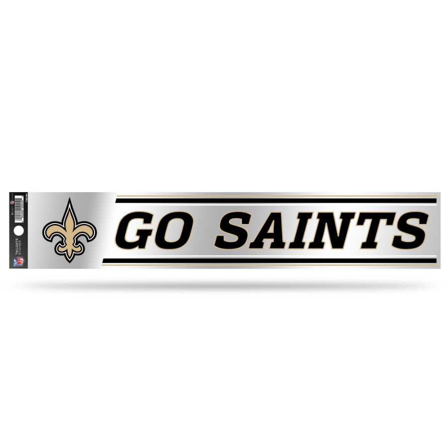 New Orleans Saints - 3x17 Clear Vinyl Sticker at Sticker Shoppe