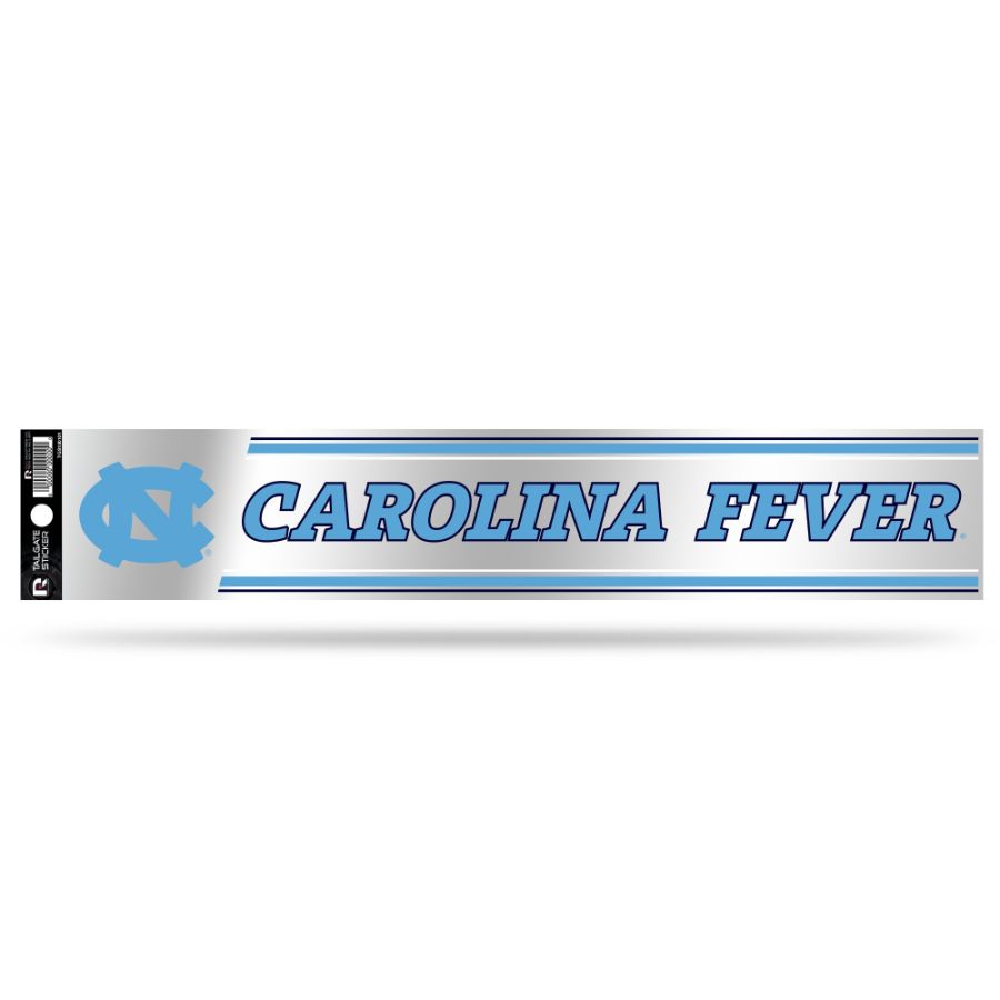 University Of North Carolina Tar Heels - 3x17 Clear Vinyl Sticker at ...