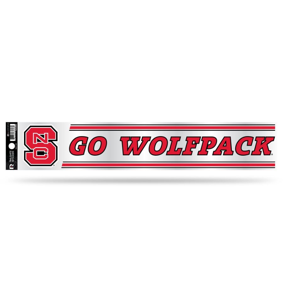 North Carolina State University Wolfpack - 3x17 Clear Vinyl Sticker at ...