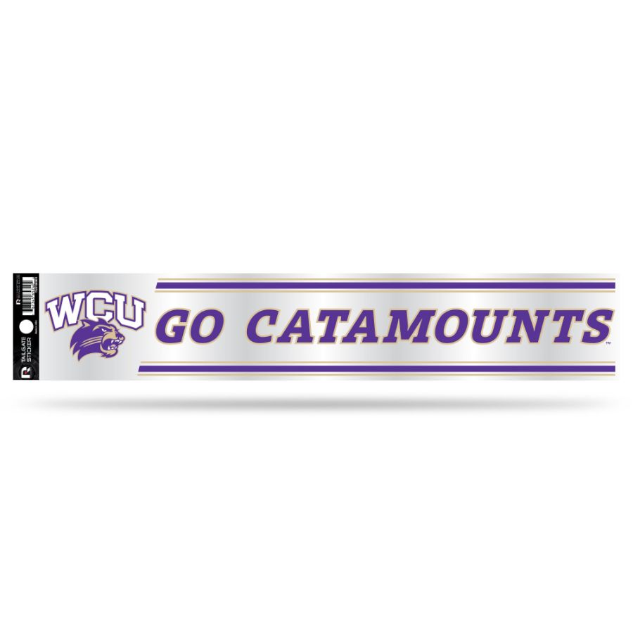 Western Carolina University Catamounts - 3x17 Clear Vinyl Sticker at ...