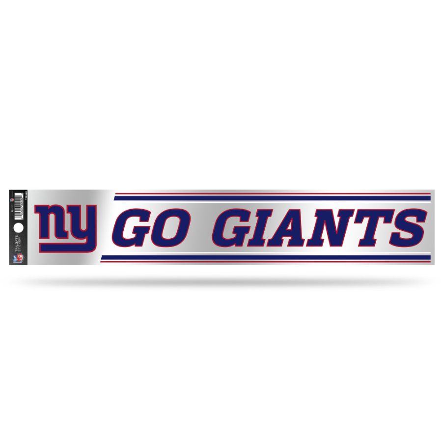 New York Giants - 3x17 Clear Vinyl Sticker at Sticker Shoppe