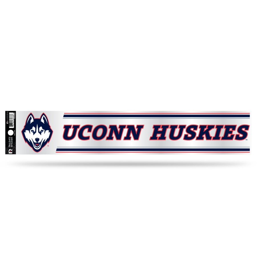 University Of Connecticut UCONN Huskies - 3x17 Clear Vinyl Sticker at ...