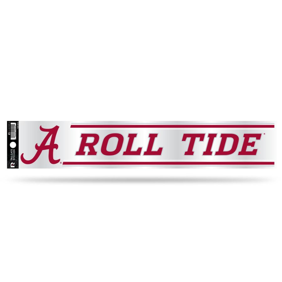 University of Alabama Crimson Tide Roll Tide - 3x17 Clear Vinyl Sticker ...
